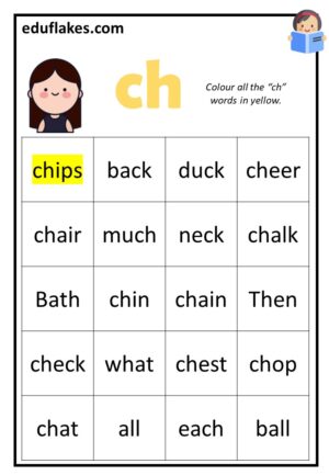 Consonants Digraph Free worksheet pdf - eduflakes
