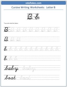 Cursive writing A to Z - eduflakes