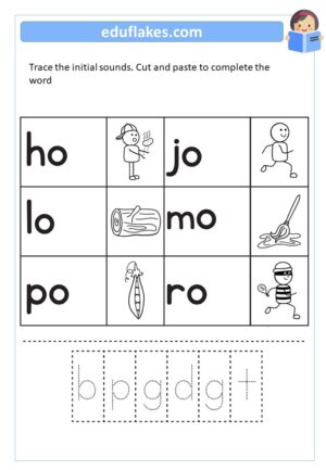 Free CVC cut and paste activity - eduflakes