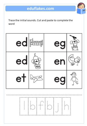 Free CVC cut and paste activity - eduflakes