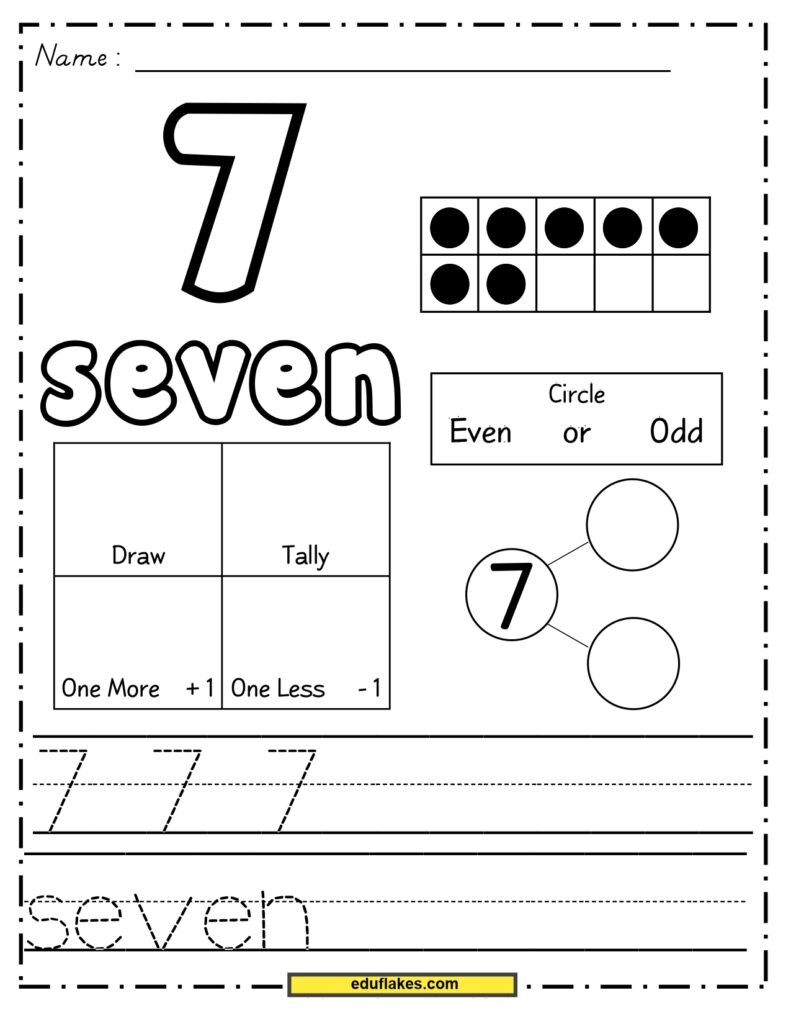 Kindergarten Number Worksheets 1 -100 - Eduflakes