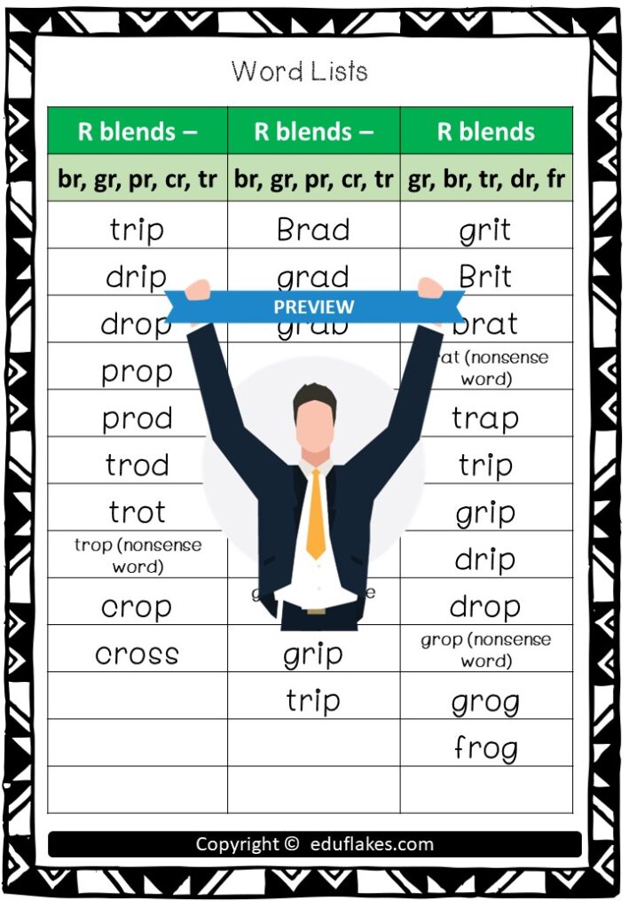 Free CVC Digraphs Blends Complete Words List Pdf - Eduflakes