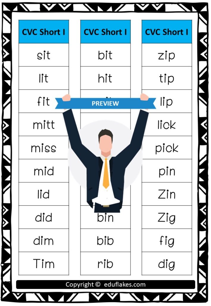 Free CVC Digraphs Blends Complete Words List Pdf - Eduflakes