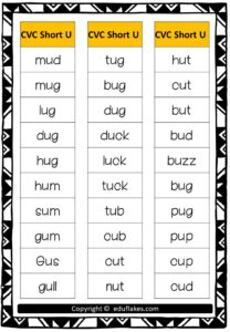 Free CVC Digraphs Blends Complete Words List Pdf - Eduflakes