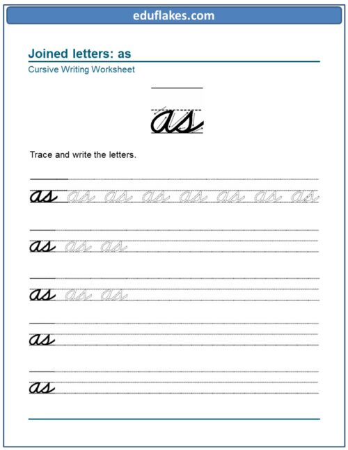 Cursive Letters Join - Eduflakes