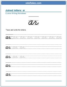 Cursive Letters Join - Eduflakes