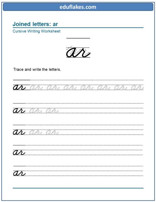 Cursive Letters Join - Eduflakes