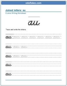 Cursive Letters Join - Eduflakes