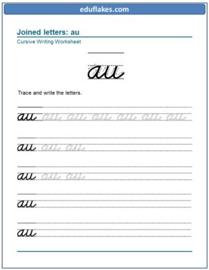 Cursive letters join - eduflakes