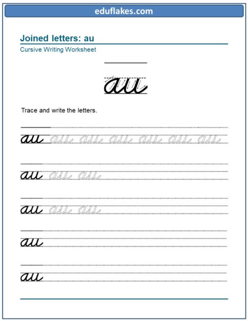 Cursive Letters Join - Eduflakes