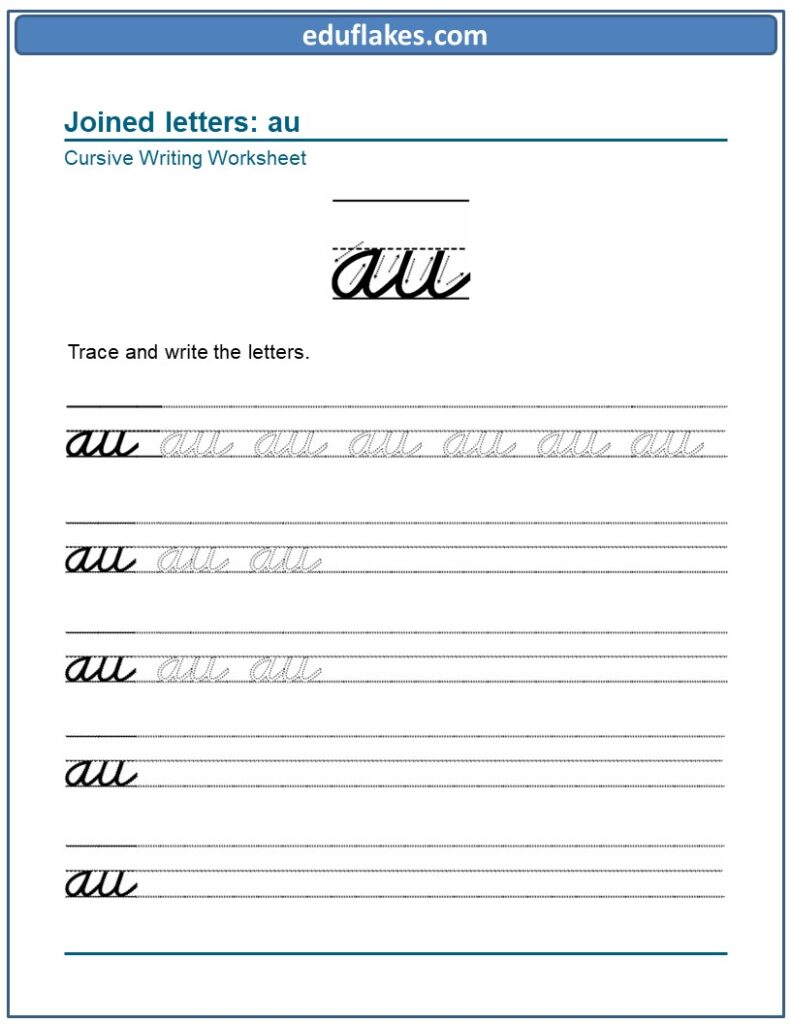 Cursive Letters Join - Eduflakes