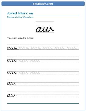 Cursive letters join - eduflakes