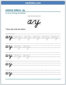 Cursive Letters Join - Eduflakes