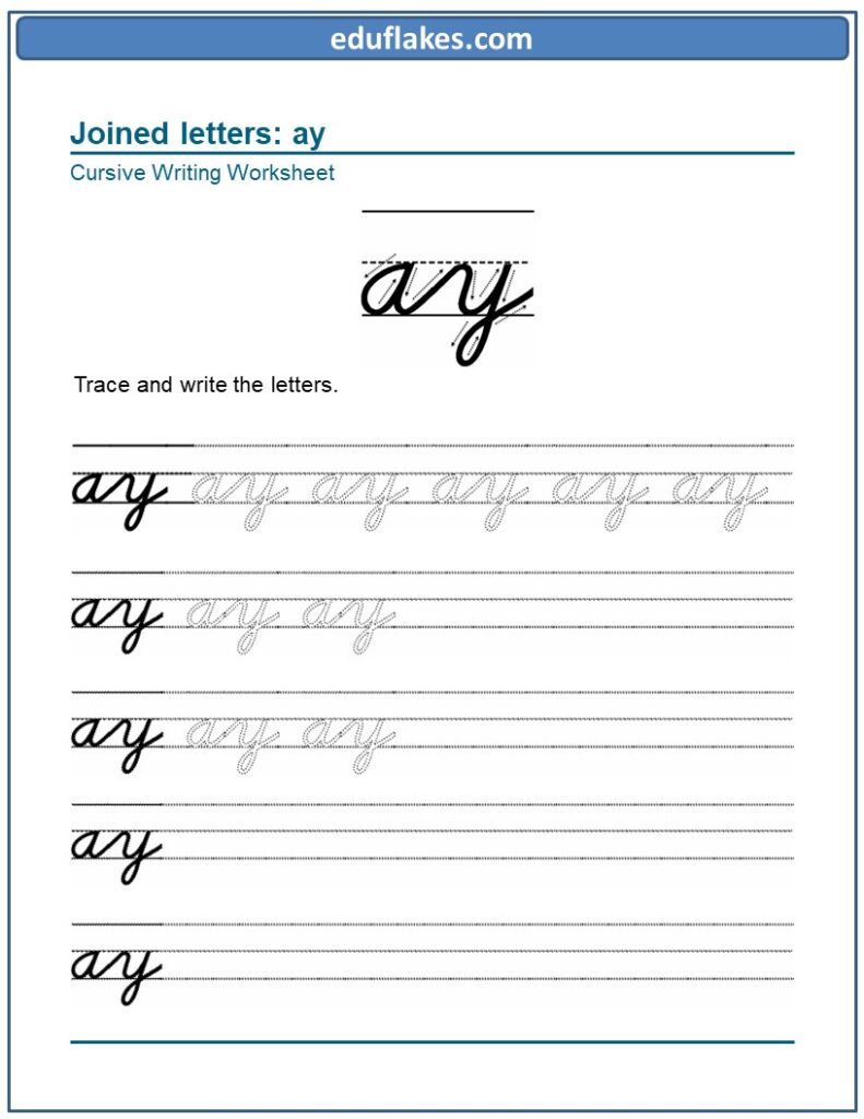 Cursive Letters Join - Eduflakes