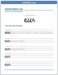 Cursive Letters Join - Eduflakes