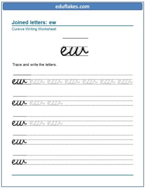 Cursive letters join - eduflakes