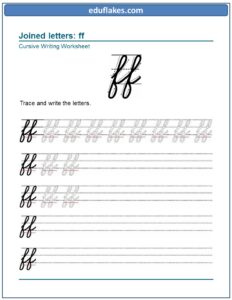 Cursive Letters Join - Eduflakes