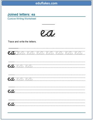 Cursive letters join - eduflakes
