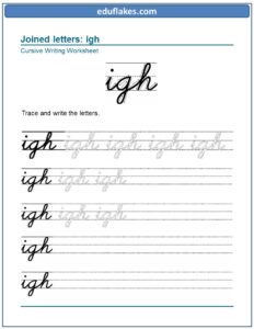 Cursive Letters Join - Eduflakes