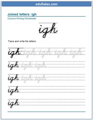 Cursive writing - eduflakes