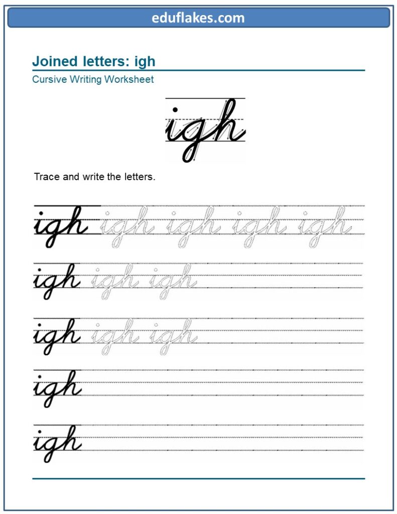 Cursive Writing A To Z - Eduflakes