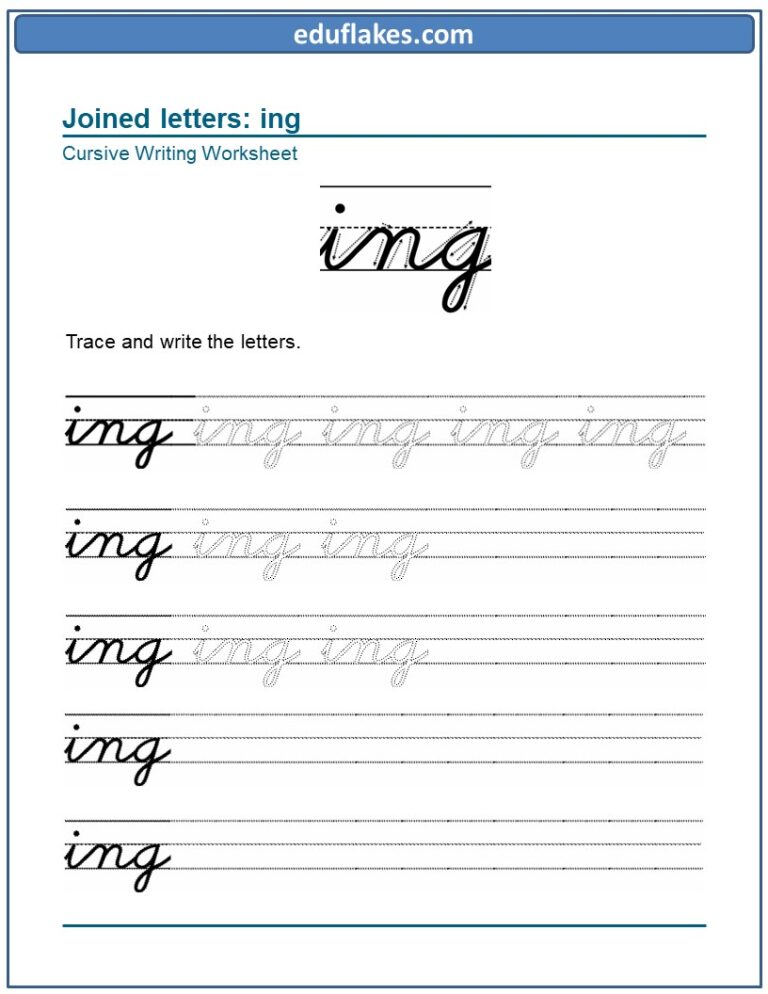 Cursive Letters Join - Eduflakes