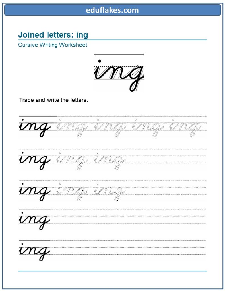 Cursive Letters Join - Eduflakes