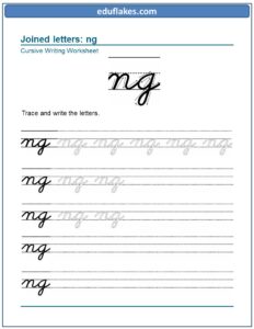 Cursive Letters Join - Eduflakes