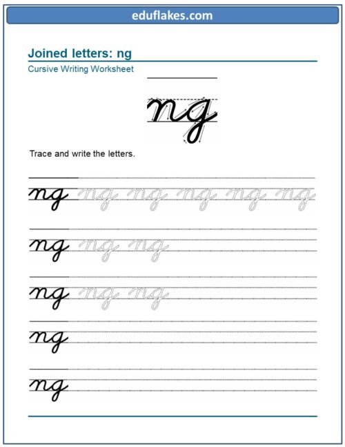 Cursive Letters Join - Eduflakes