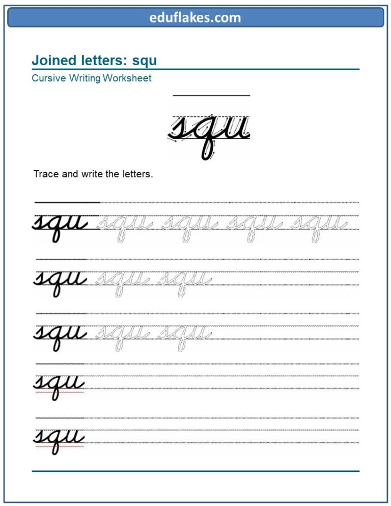 Cursive Letters Join - Eduflakes