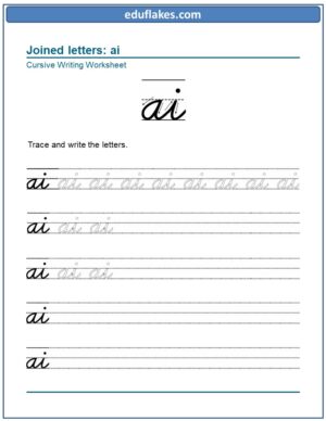 Cursive letters join - eduflakes
