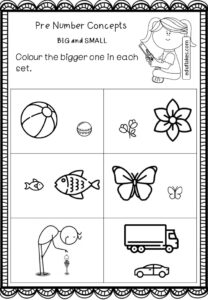 Pre Number Concept Worksheets - Eduflakes