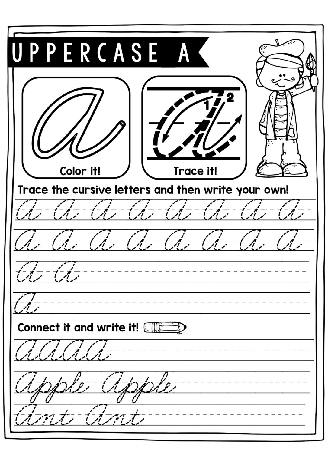 Cursive letters join - eduflakes