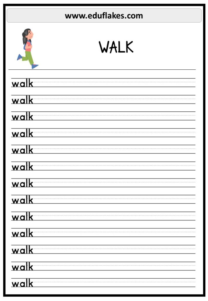 Action Verbs For Kids - Eduflakes