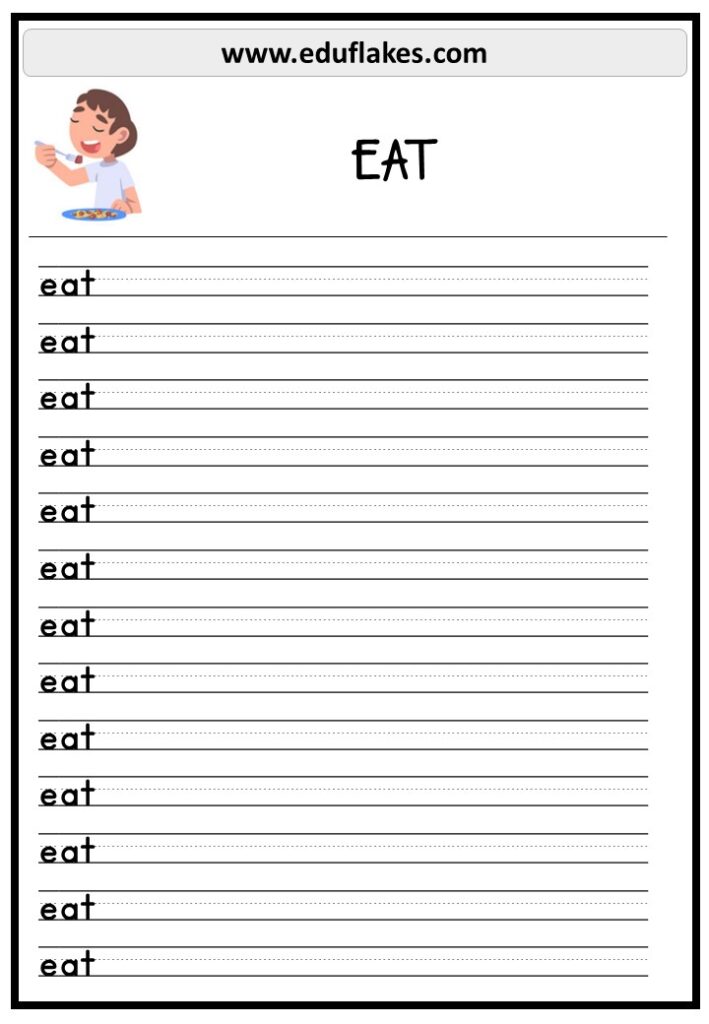 Action Verbs For Kids - Eduflakes