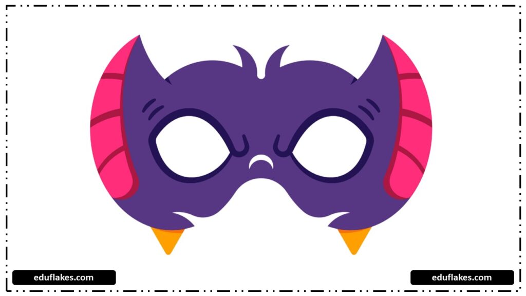 Halloween Masks For Kids Free PDF Printable - Eduflakes