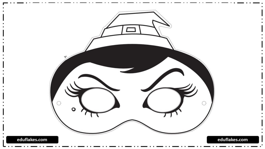 Halloween Masks For Kids Free PDF Printable - Eduflakes