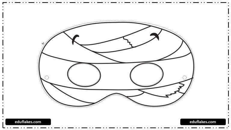 Halloween Masks For Kids Free PDF Printable - Eduflakes