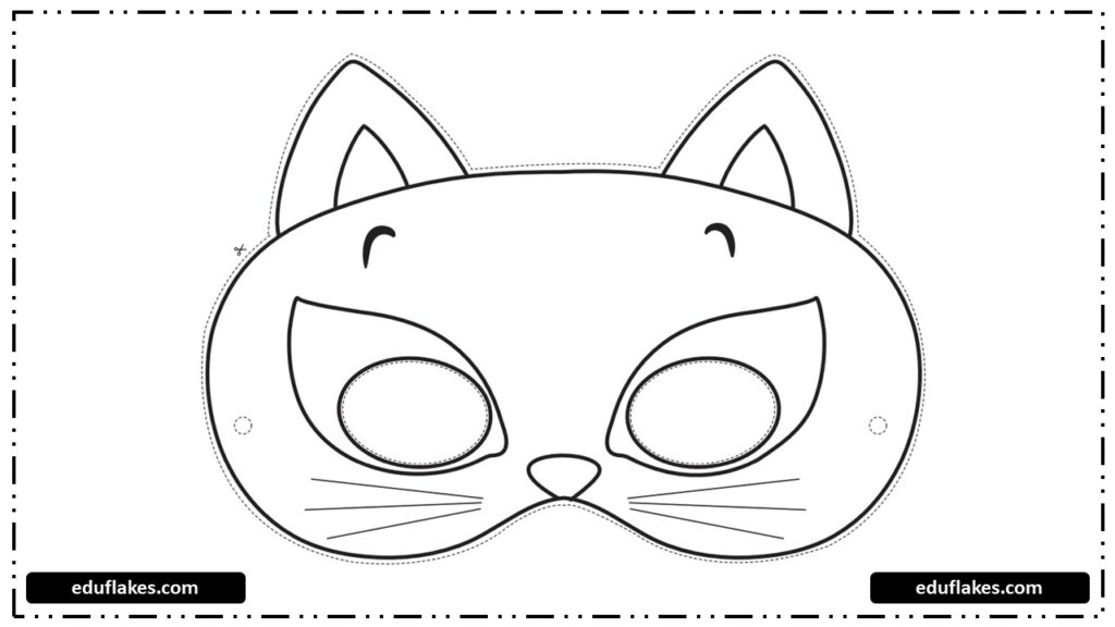 Halloween Masks For Kids Free PDF Printable - Eduflakes