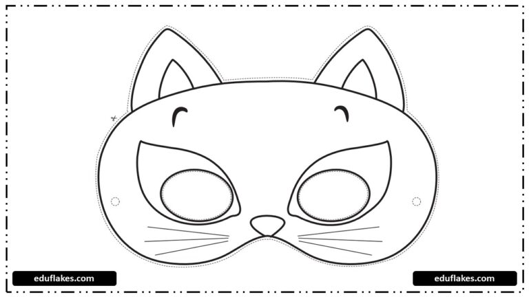 Halloween Masks For Kids Free PDF Printable - Eduflakes