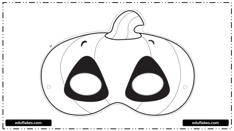 Halloween Masks For Kids Free PDF Printable - Eduflakes