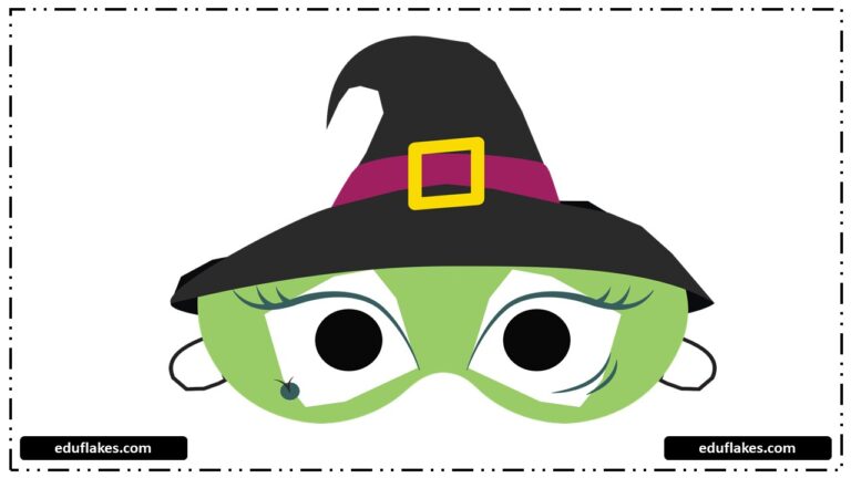 Halloween Masks For Kids Free PDF Printable - Eduflakes