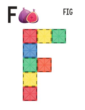 Magna Magnetic Tiles Alphabet Cards - Uppercase - eduflakes