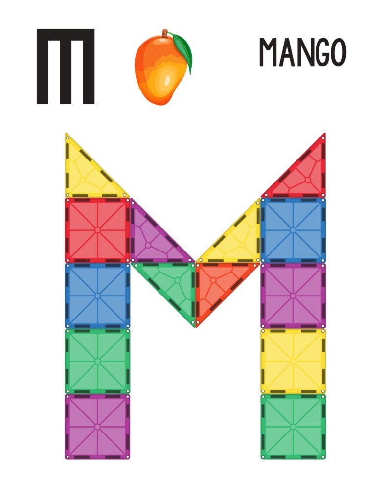 Magna Magnetic Tiles Alphabet Cards - Uppercase - Eduflakes