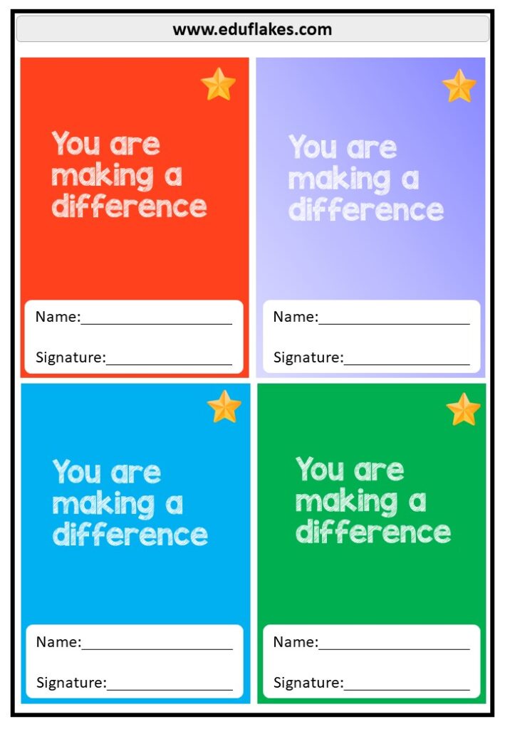 Free Printable Positive Affirmation And Praise Cards For Kids - Eduflakes