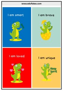 Free Printable Positive Affirmation And Praise Cards For Kids - Eduflakes