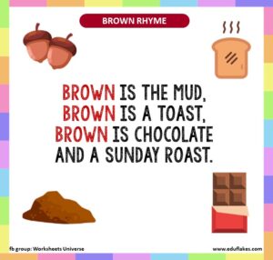 Colour Rhymes For Kindergarten - Eduflakes