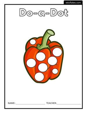 Do A Dot Vegetables free pdf printable - eduflakes