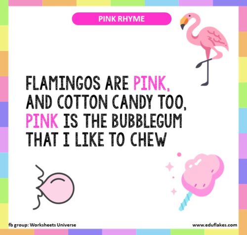 Colour Rhymes For Kindergarten - Eduflakes