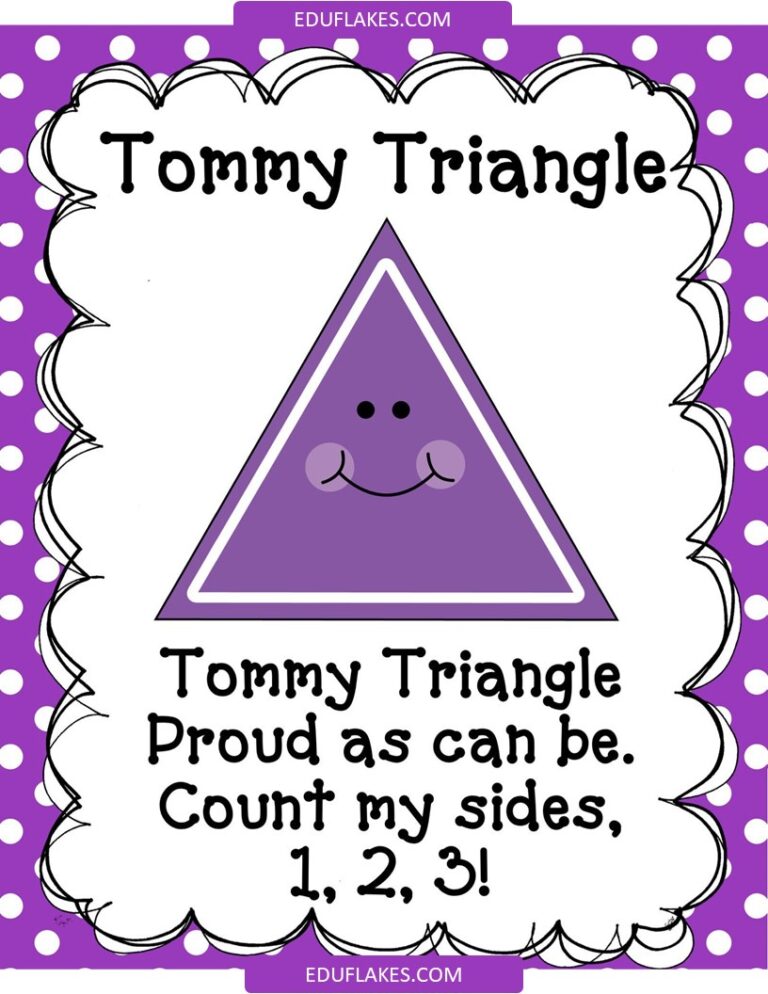 kindergarten shape rhymes free pdf - eduflakes